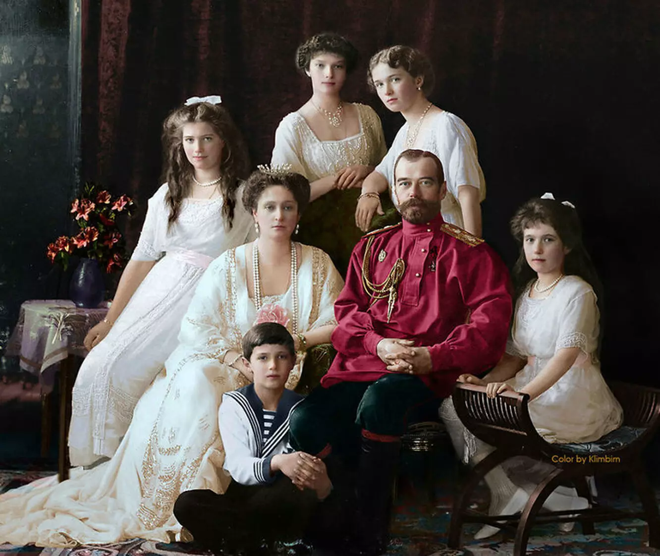 Nicolas II avec sa famille, 1914