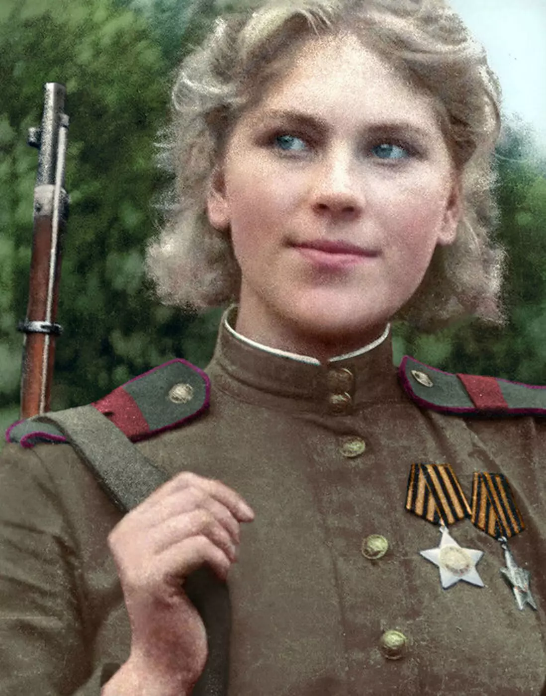 Leyniskyttan Roza Shanina, 1944