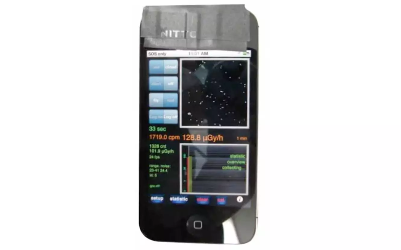 En av applikasjonene er et strålingsdosimeter, takket være hvilket spesialister kan måle strålingsnivået.