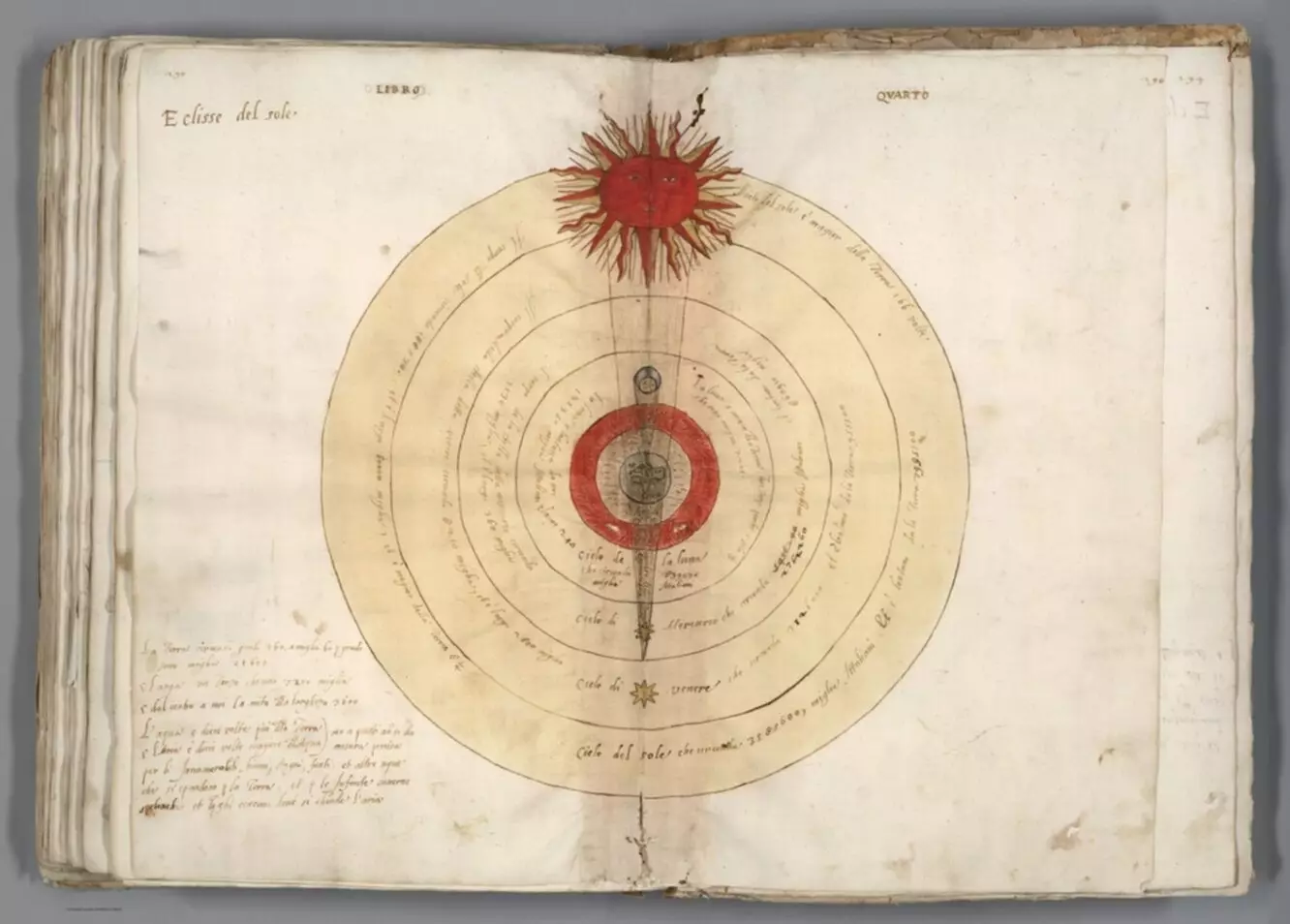 Zonsverduistering van de maan gezien vanaf de aarde