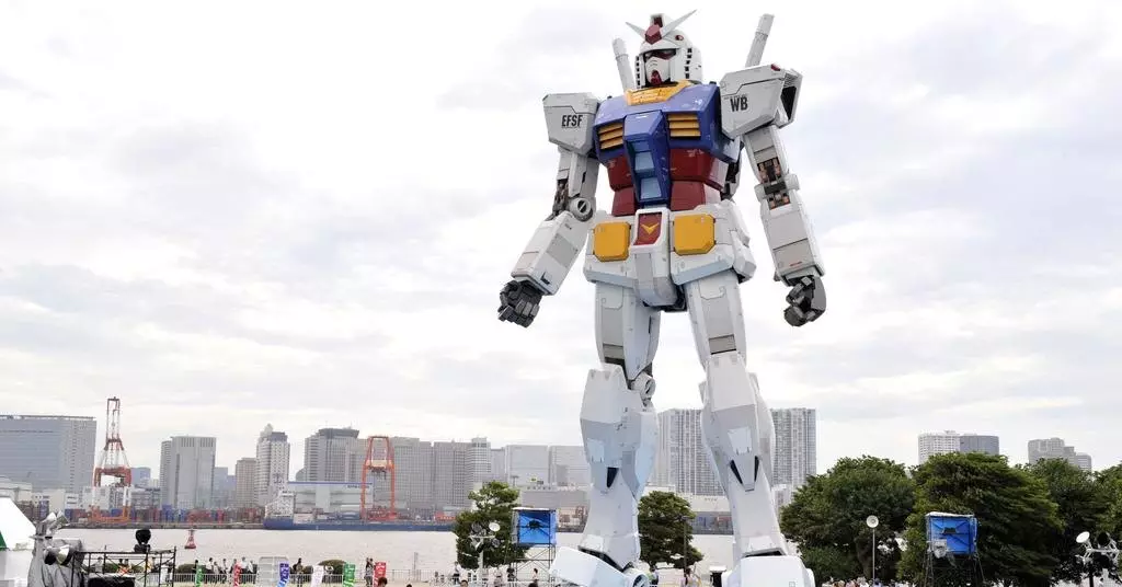 The Japanese showed the world the movement of an 18-meter robot