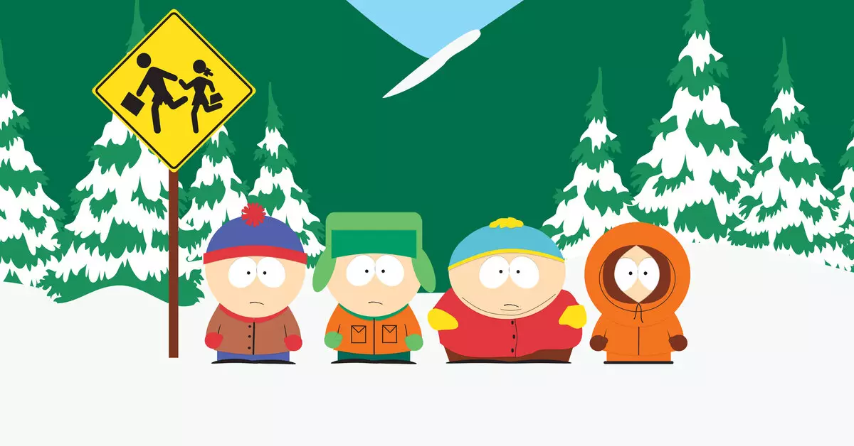 Les habitants de "South Park" ont été placés dans les tribunes du stade