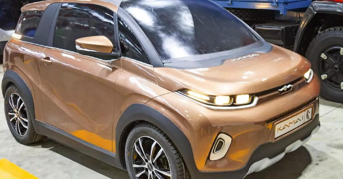 Nagpakita ang KAMAZ ng prototype ng isang electric car na hindi gagawin