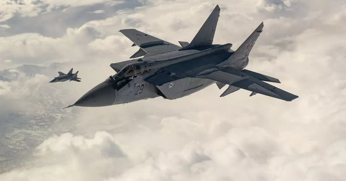 MiG-31 stratosferische strijd getoond op video