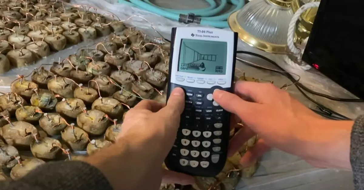 Youtuber launches DOOM on a calculator using a bag of potatoes