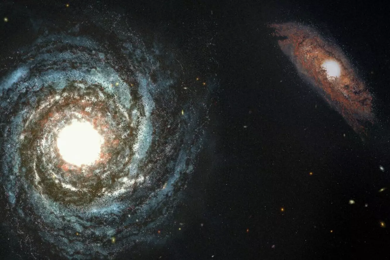 Ahli astronomi akan dapat melihat galaksi yang dikerdilkan oleh quasar