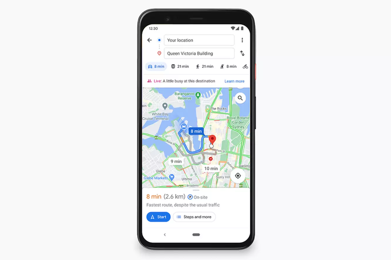 Google Maps vil fortelle deg om overbelastningen av butikker og parker