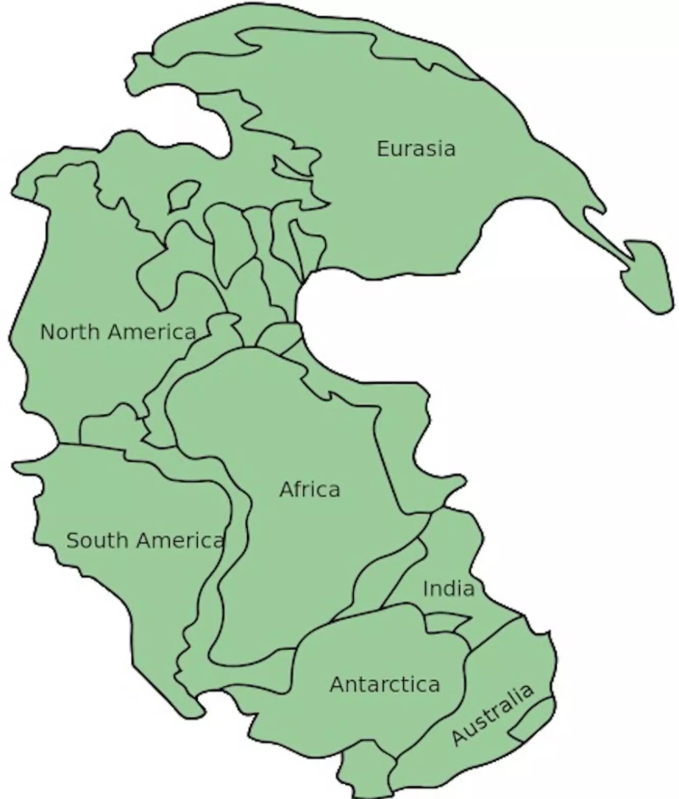 Pangea (310-180 Ma)