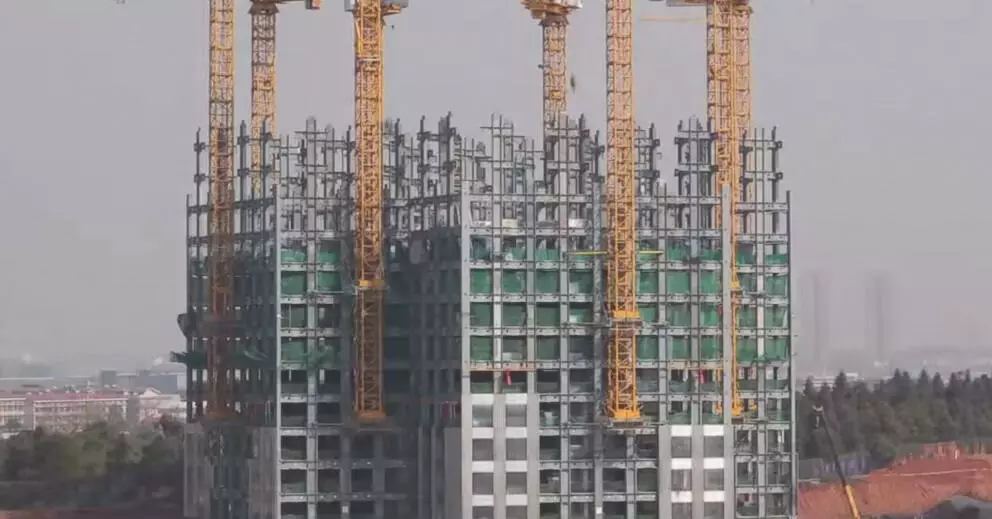 Edificios construídos en tempo récord