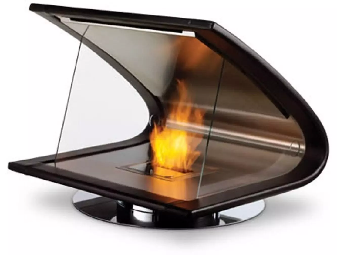 Ang portable fireplace gidisenyo sa usa ka kompanya sa Sydney para sa mga tapulan sa mga pagbiyahe sa kamping o dili gusto nga maghimo sa ilang kaugalingon nga mga sunog. Nagdagan kini sa ethanol ug gipahimutang ingon usa ka aparato nga mahigalaon sa kalikopan.