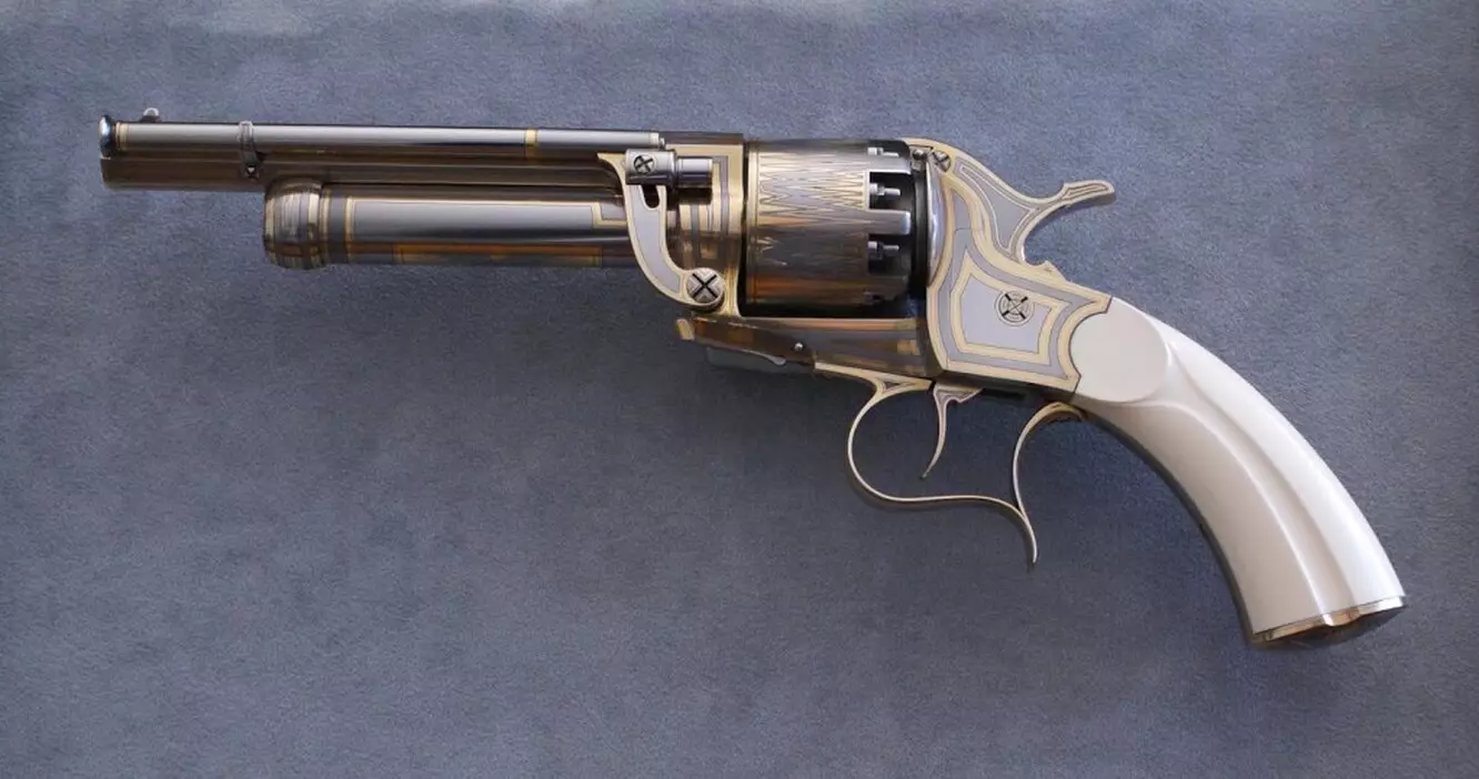 Le Ma revolver shine ƙwararren injiniya Jean Alexandre Le Ma, wanda ya haɓaka a cikin 1856. Babban fasalin makamin shine ikon canza juzu'in mai harbi tara zuwa bindiga mai harbi guda tare da motsin hannu daya. CSA ta yi amfani da ita a lokacin yakin basasar Amurka.