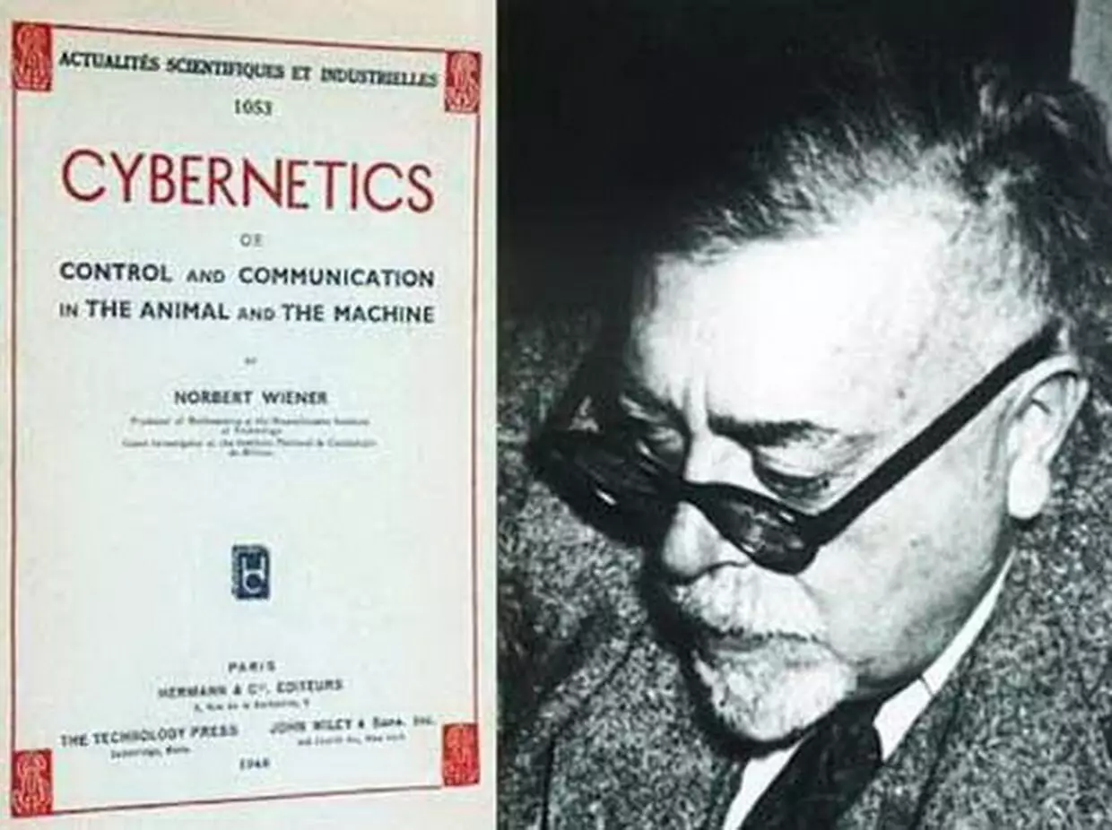 Норберт Винер «кибернетика» терминин оңдогон, 1948-ж. Көрүнүктүү окумуштуу жана AI теориясынын негиздөөчүсү Винер кибернетиканы машиналар, тирүү организмдер же коом сыяктуу татаал системалардагы маалымат менен байланышкан процесстер жөнүндөгү илим катары аныктаган. Буга чейин Ампер киргизген термин башкаруу илими үчүн белги катары гана колдонулган.