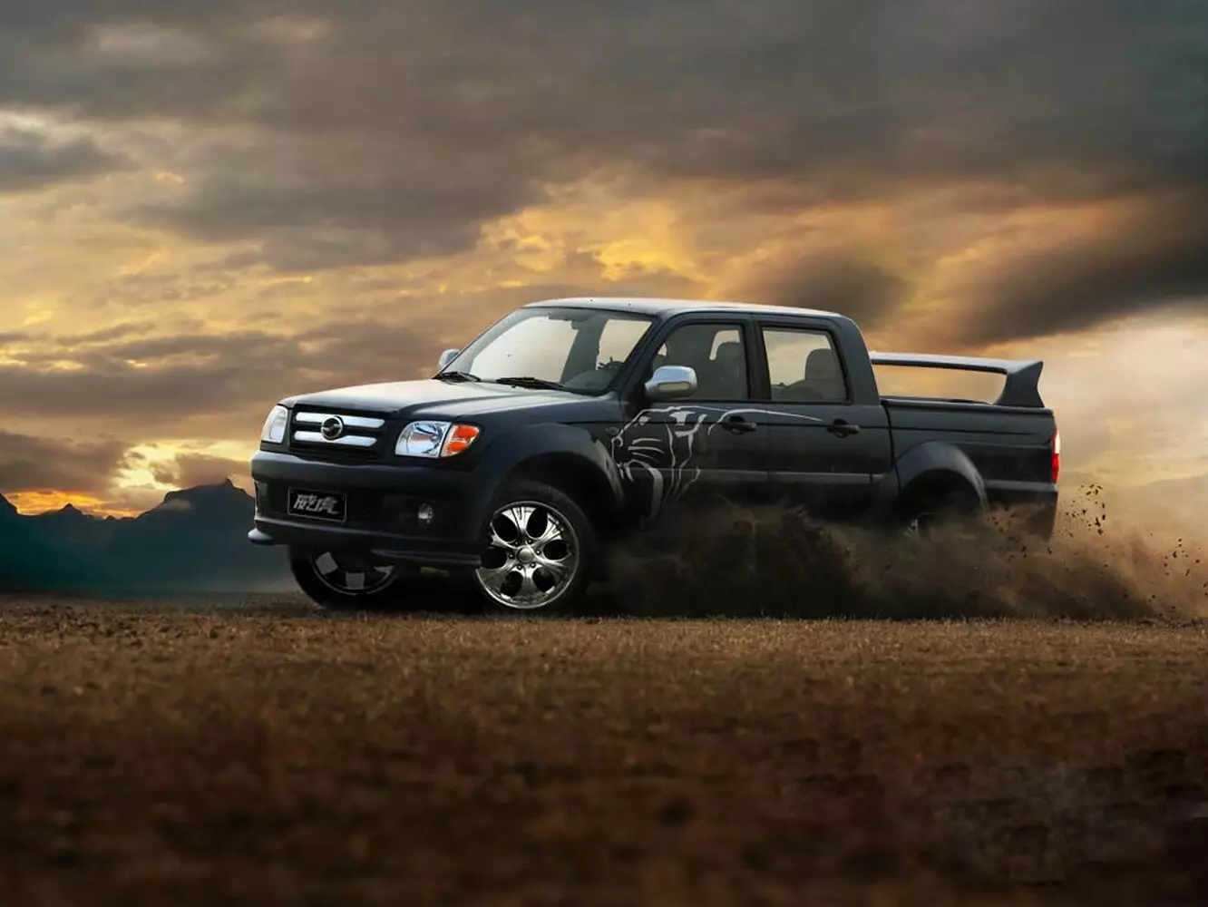 Bahman was originally founded as a licensed manufacturer of Mazda. Today, Bahman plants, in addition to Mazda, assemble Isuzu and FAW, and also produce cars under their own brand. Pictured is a 2017 Bahman Capra Pickup.