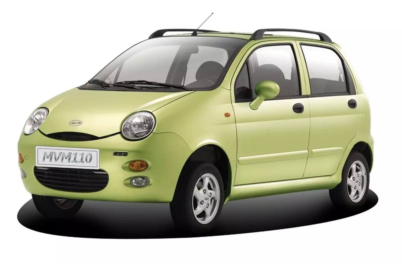 Modiran Vehicle Manufacturing Company (MVM) produces licensed Chery, Daewoo and so on under its own brand. The illustration shows the MVM 110 model.