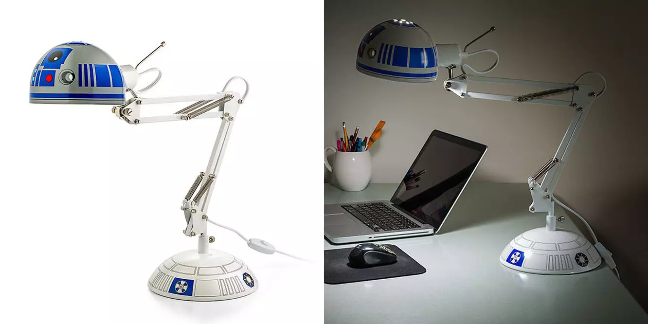 R2-D2 Architectural Desk Lamp. Lampara lang, walay espesyal.