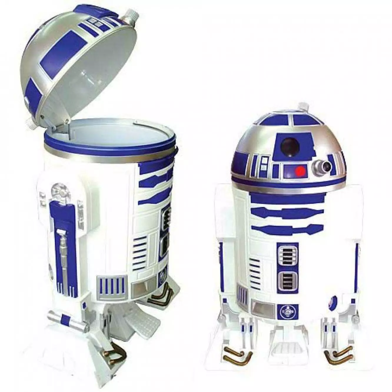 Trash Can Star Wars R2-D2 Trashcan. Sa tinuud, ang porma mao ang una nga aplikasyon sa disenyo sa robot.