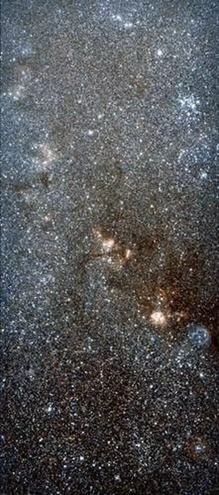 M33 X-7 dalam julat optik: gambar Balai Cerap Gemini