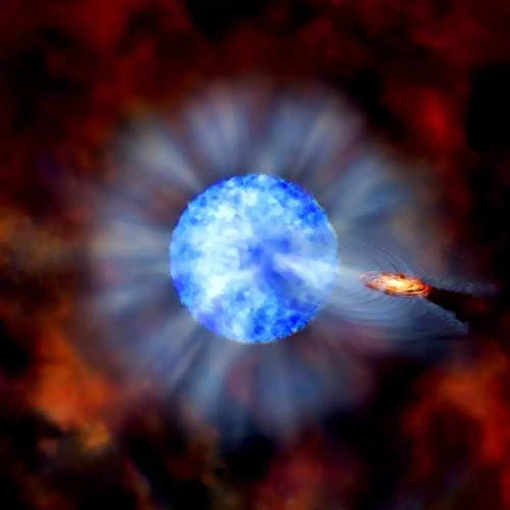 Нарэшце, M33 X-7, намаляваная мастаком
