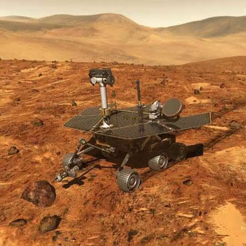 Mars rover Spirit imwaħħal fl-art