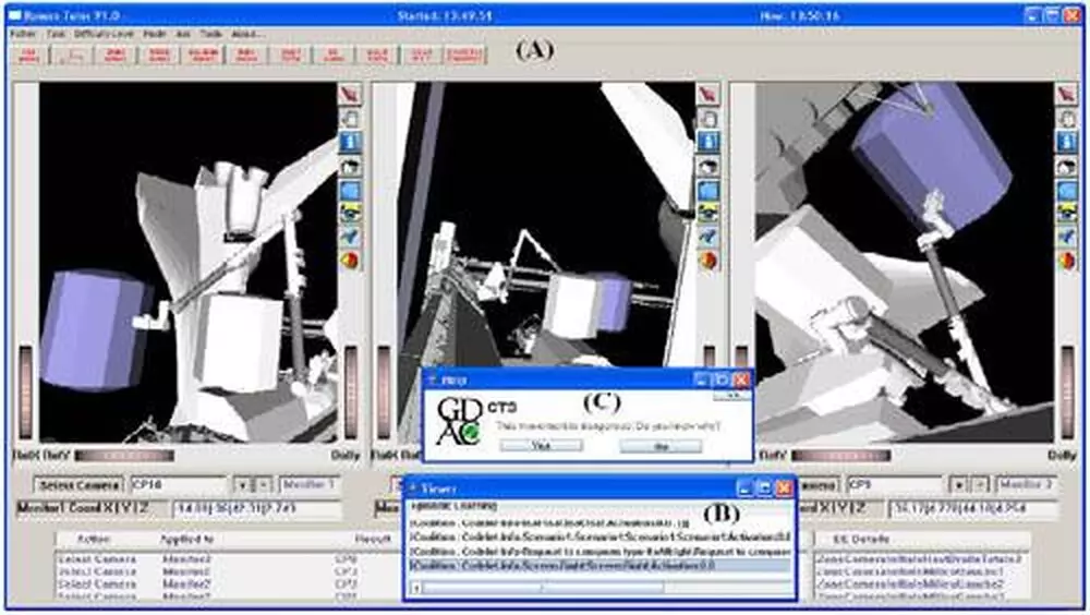 これは、CTSトレーニングシステムのインターフェースがどのように見えるかです