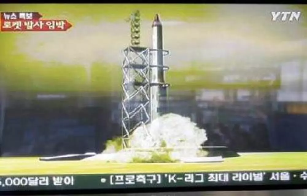 aprill 2009 Põhja-Korea raketi Unha-2 start: Lõuna-Korea ringhäälingu YTN aruanne