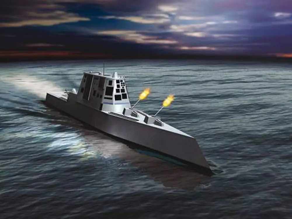 Vergelijk: DD(X), een multifunctionele torpedobootjager van de volgende generatie die wordt ontwikkeld door Northrop Grumman Shipbuilding en Bath Iron Works