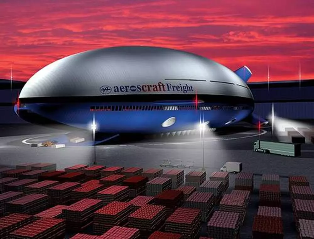 Cargo Aeroscraft pode ser indispensável para o transporte de cargas superdimensionadas. O compartimento de carga da máquina pode acomodar todo um conjunto de plantas