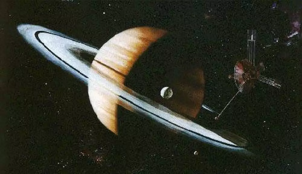 Pioneer 11 skrenda pro Saturną: menininko akis