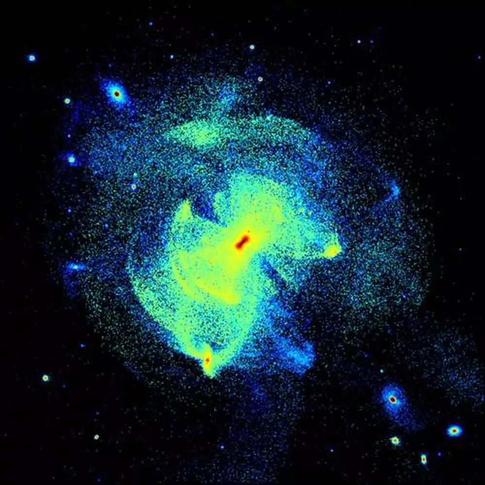 Halo galáctico da Via Láctea hoje. Resultado da simulação de computador