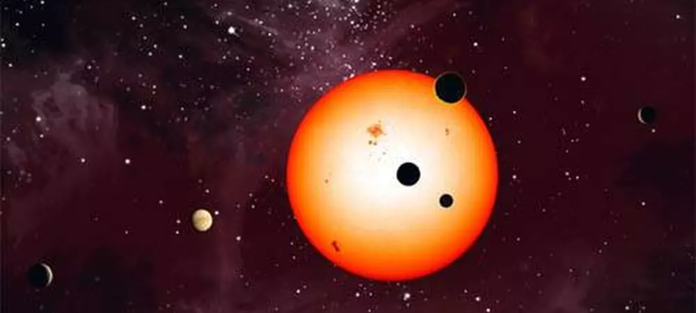 Systém Kepler-11 zahrnuje šest planet obíhajících velmi blízko své hvězdy