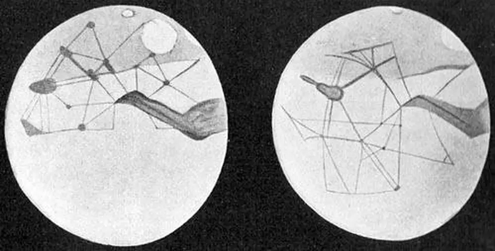 Marsin kanavat Percifal Lowellin piirustuksissa