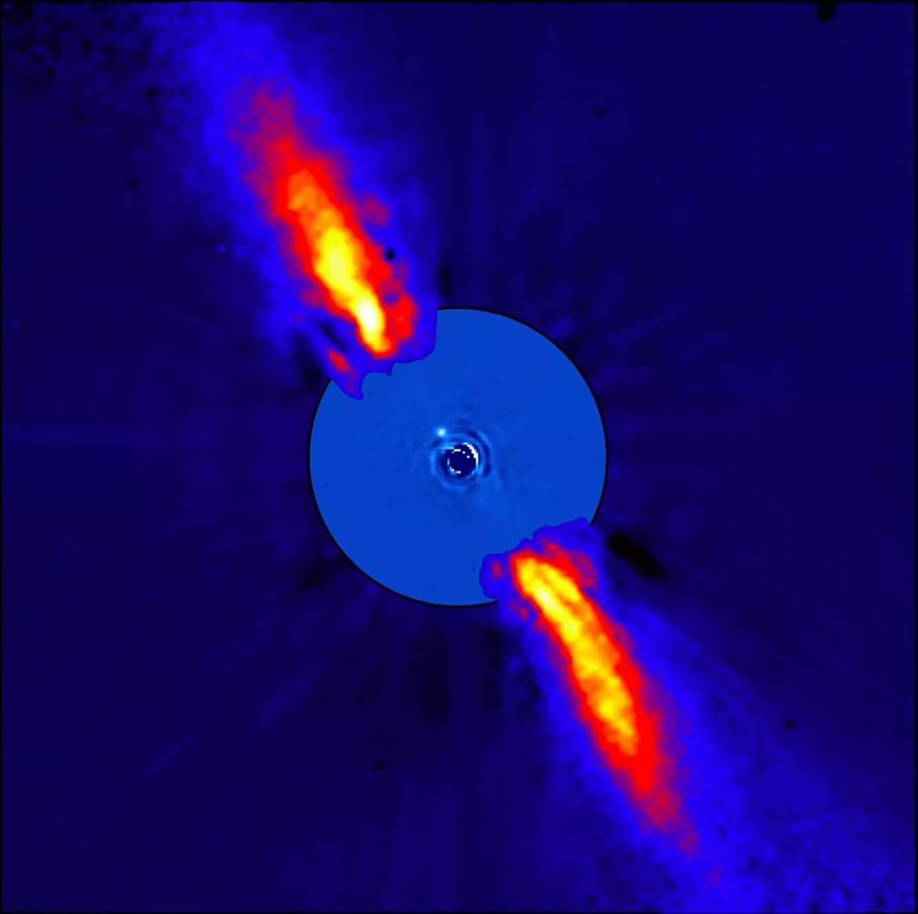 Star Beta Piktor sa infrared na ilaw.