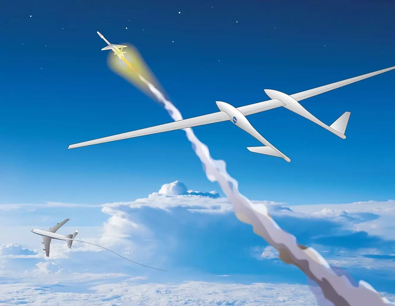 NASA is preparing a launch system based on unmanned gliders 338901_3