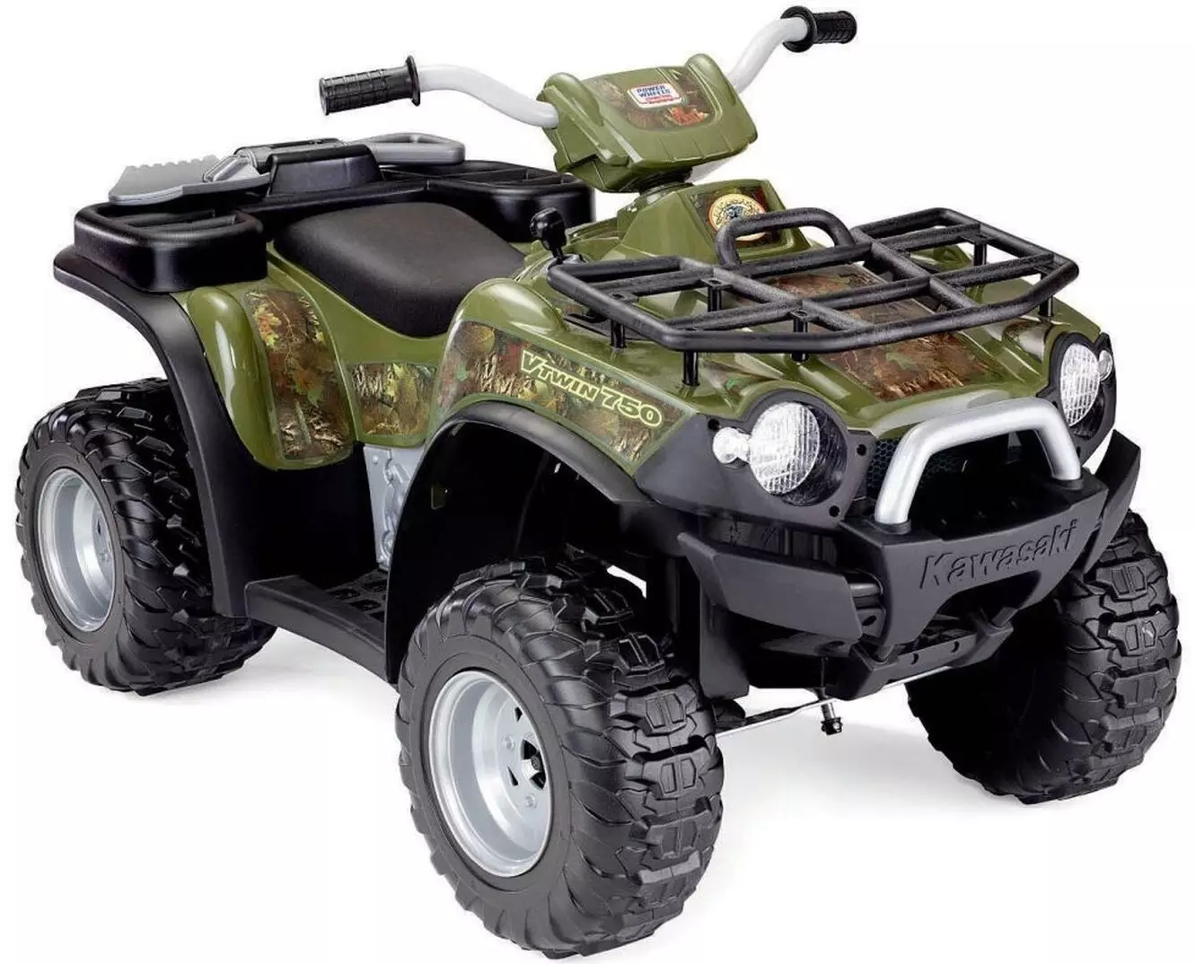 Power Wheels Kawasaki Brute Force, yolsuzluqda uğurlu gediş üçün lazım olan hər şeylə təchiz edilmiş uşaq ATV-sidir. Ən azı bir neçə mil qət etməyi bacarır və hətta böyükləri belə həsəd apara bilir.