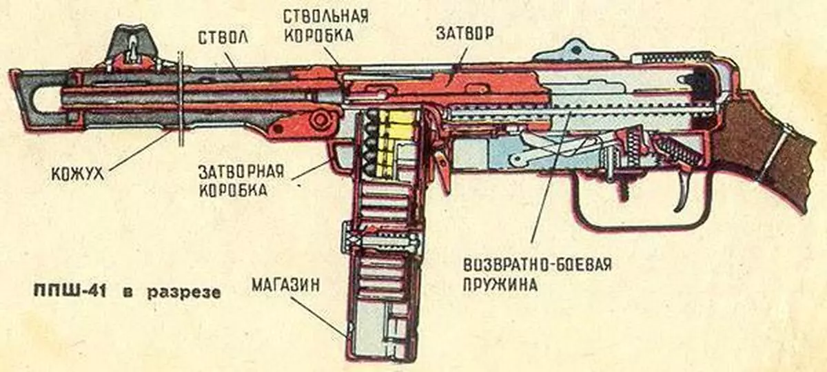 PPSh-41 în secțiune