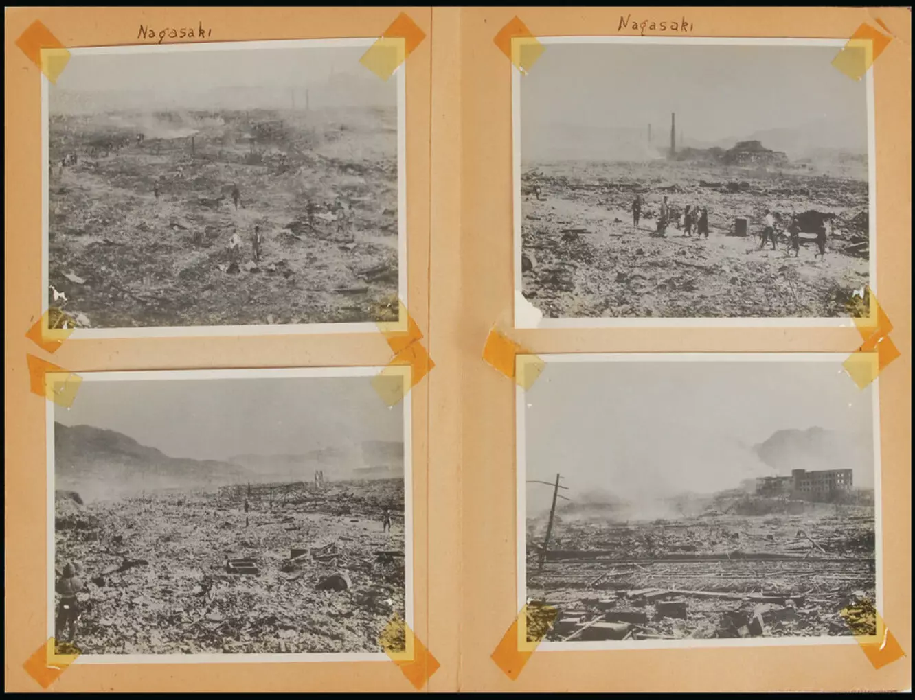 Sawirradan Panorama-yada ah ayaa la qaaday saacado un kadib markii bamkii Atomikada uu qarxay Ogosto 9, 1945-kii.