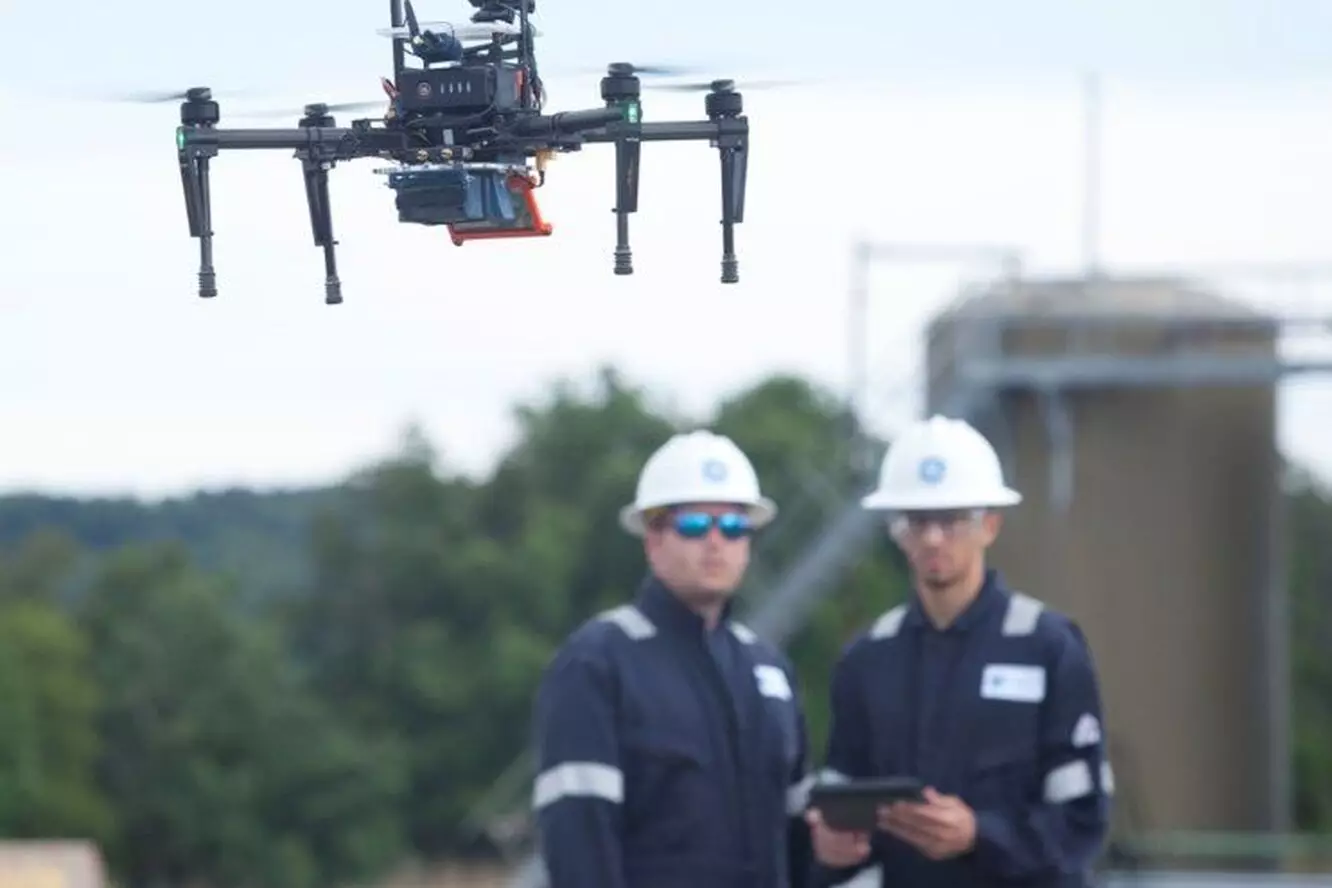 Naujas dronas pramoniniam metano nuotėkiui aptikti