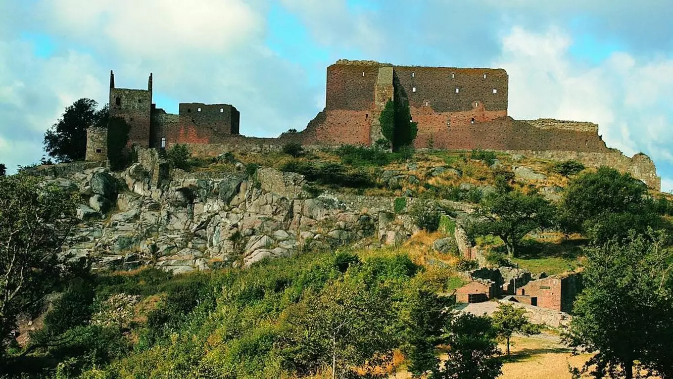 Cetatea de pe insula Bornholm, de unde provine cea mai veche hartă din lume