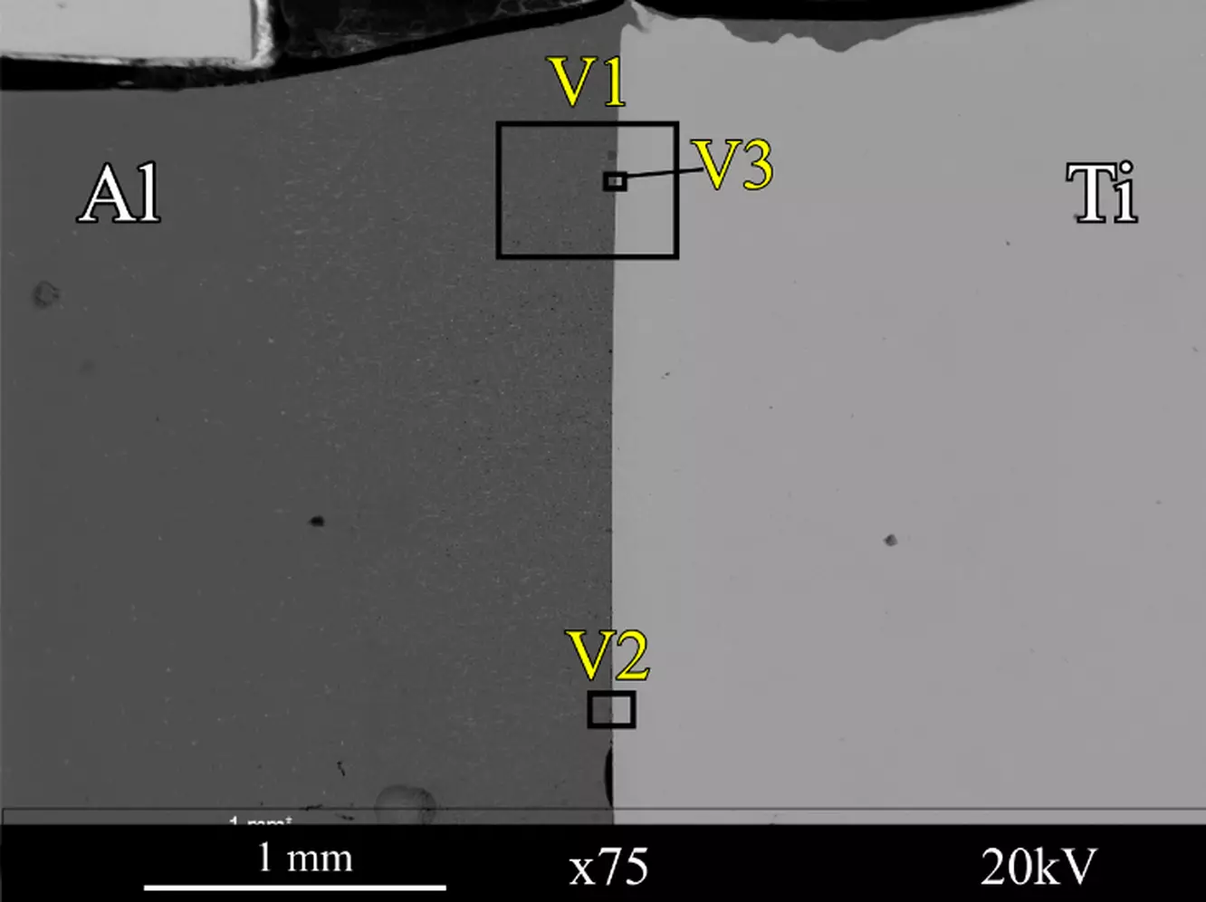 Лазер нурын 1 мм күчергәннән соң алынган буын структурасы