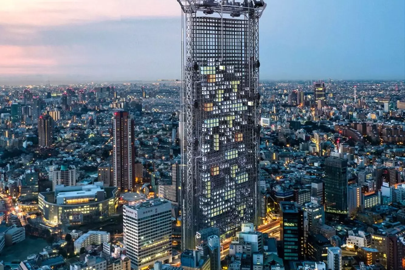 I-skyscraper engapheliyo: indlu iprintwa phambi komthengi