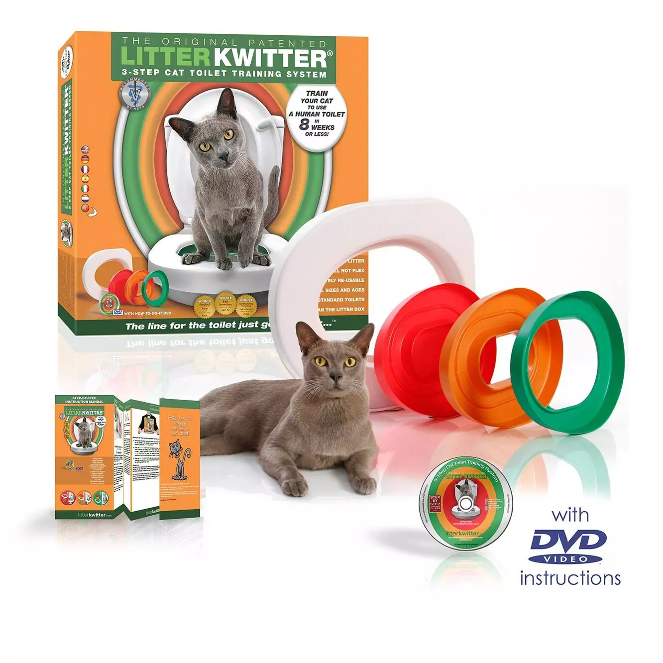 Litière Kwitter : un gadget pour habituer un chat à... une cuvette de toilettes 350987_1