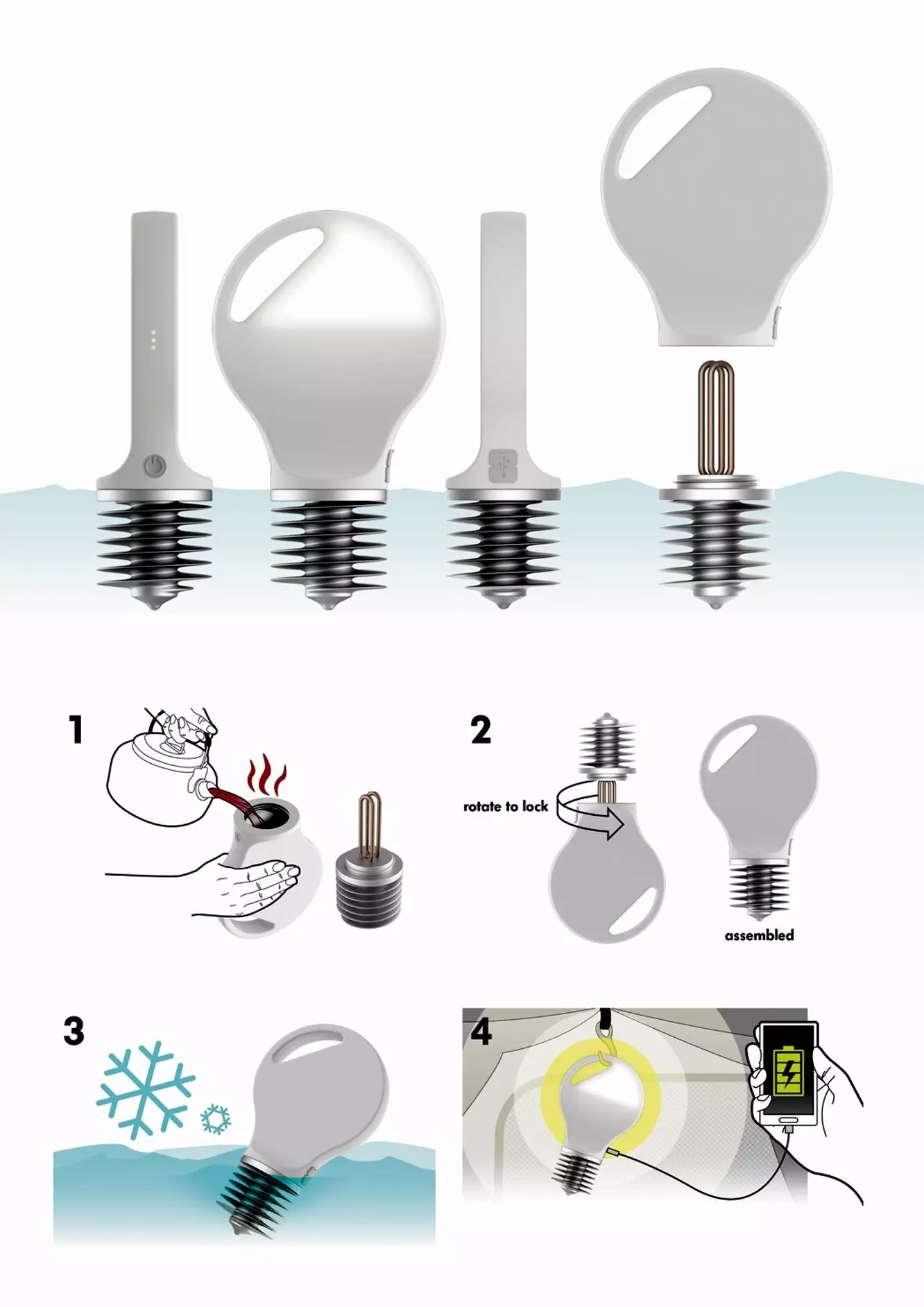 Snow Energy bakal ngeusi batre smartphone anjeun ku cai anu ngagolak sareng és dina kaayaan naon waé 351118_2