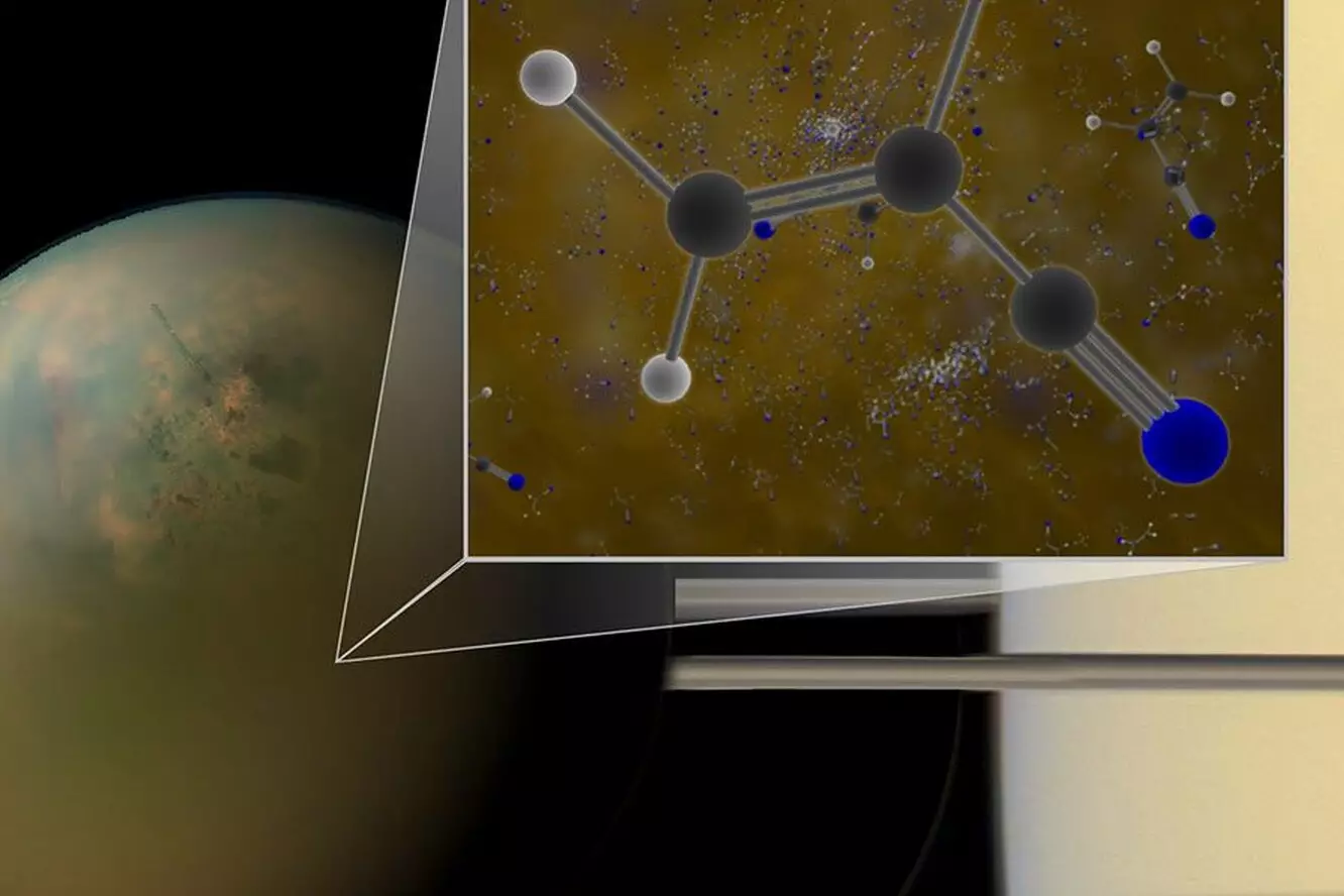 Analogoj de ĉelaj membranoj trovitaj en la atmosfero de Titano