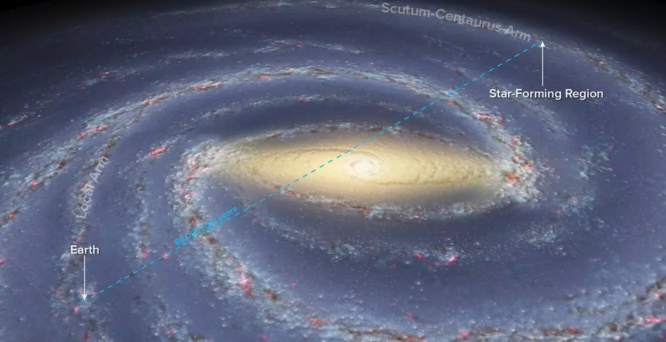 66,000 light-years deep: nakita ng mga astronomo ang tapat na gilid ng galaxy 353230_2