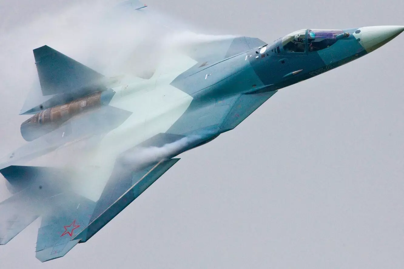 Su-57 fighter är inte rädd för is