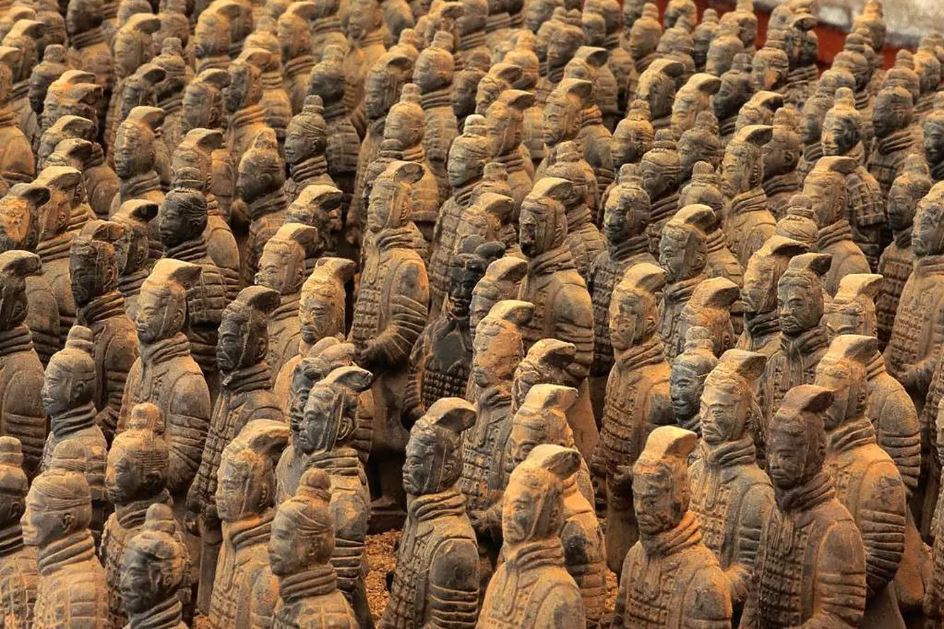 De onde veu o segundo exército de terracota en China