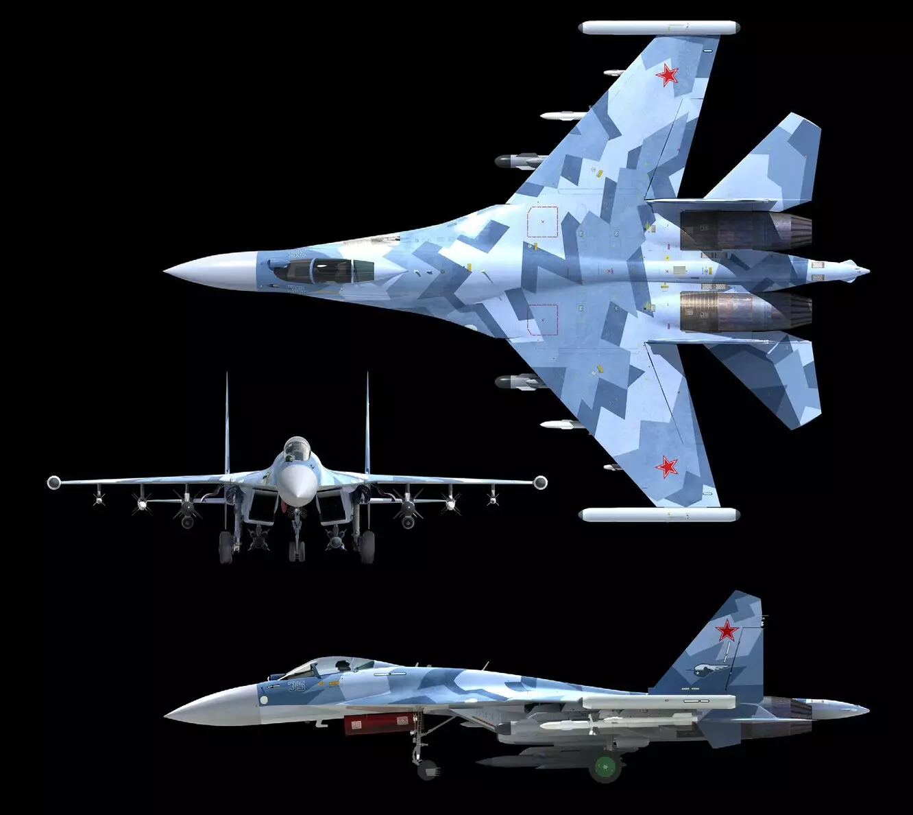 Su-35 thiab nws cov ntaub ntawv thiab kev tswj hwm 356125_2