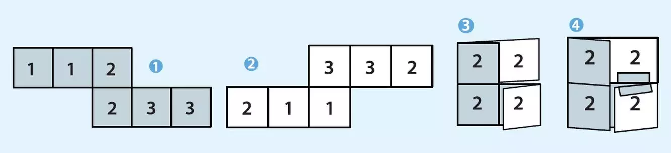 ថ្នាំ Tetraflexagon