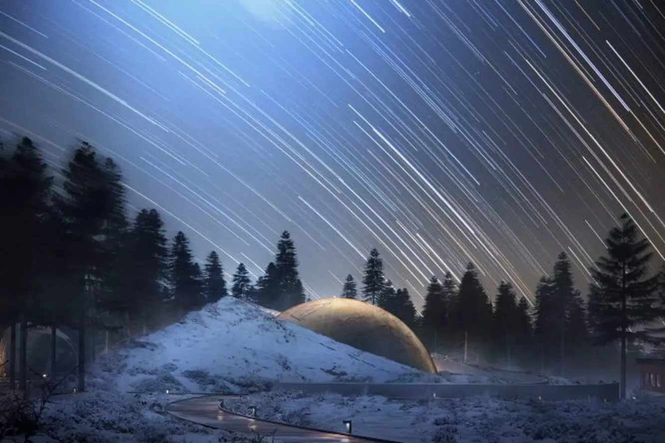 Snøhetta'nın yeni projesi: "gezegen" evleriyle çevrili bir planetaryum