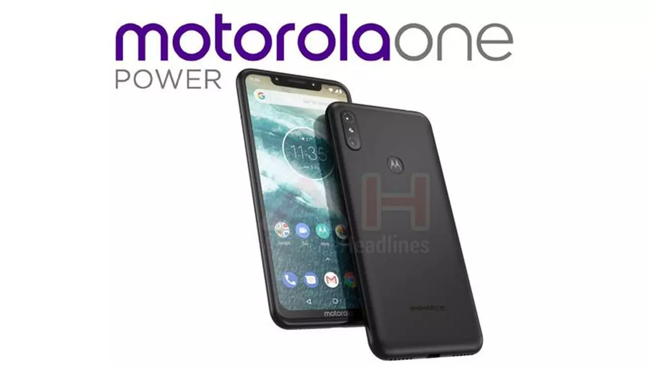 Motorola One Power-slimfoon vertoon op weergawe en lewendige foto 356682_1